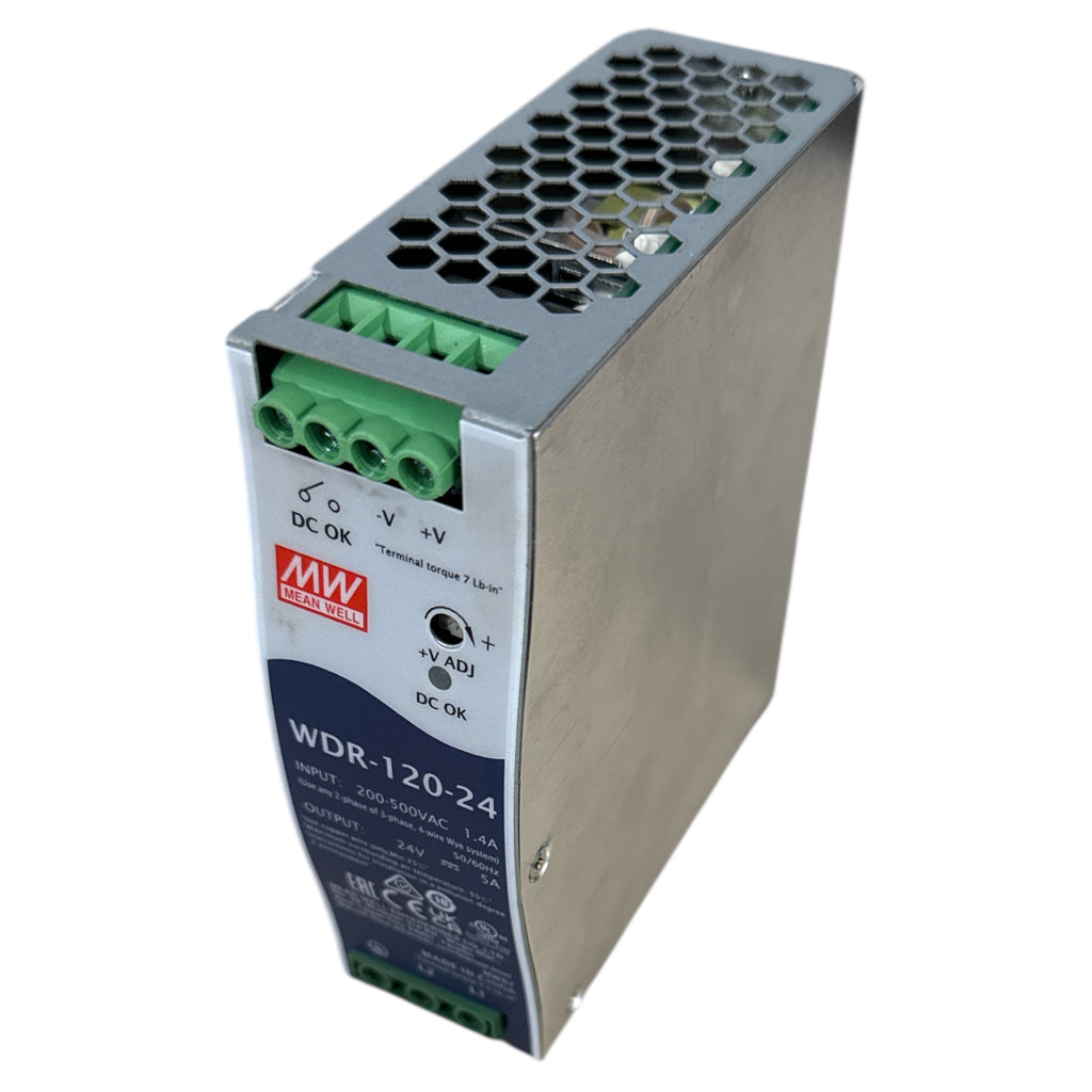 Mean Well WDR-120-24 120W 24V DIN Rail Power Supply